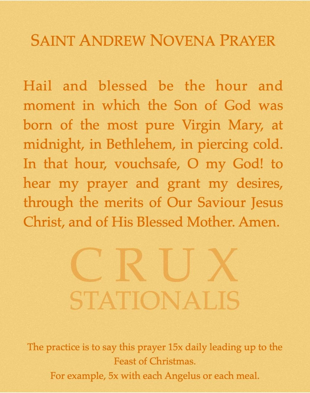 The Feast of St. Andrew, Day 1 of the St. Andrew Novena | Barnhardt